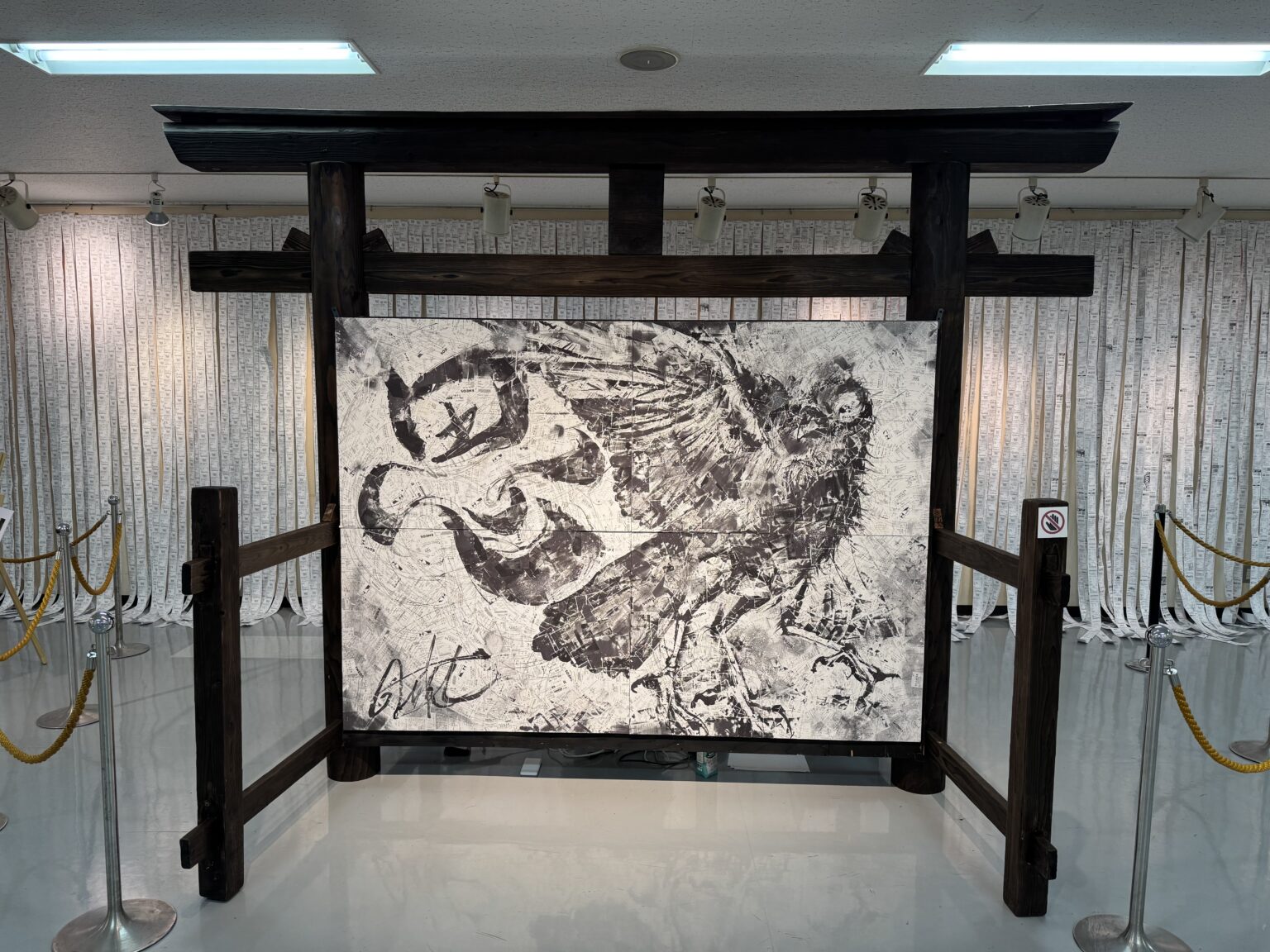 VIKIレシートアート パフォーマンス イベント実施および、熊野本宮大社への作品奉納のご報告 | Momath LLC